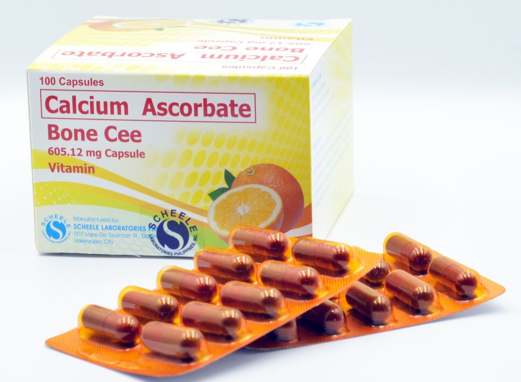 BONECEE Calcium Ascorbate 605.12mg 100 Capsules – Think Health