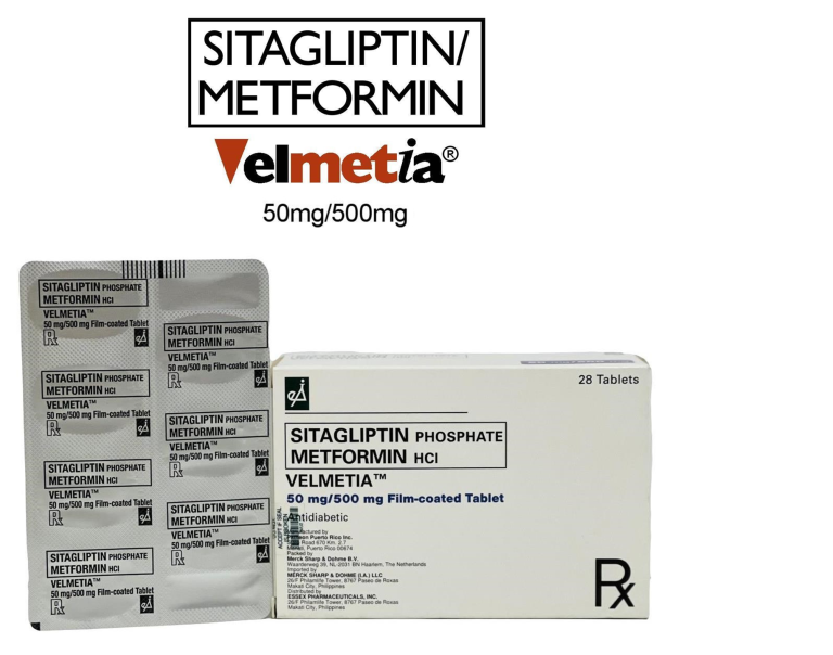 VELMETIA Sitagliptin 50mg/500mg 28 Tablets – Think Health
