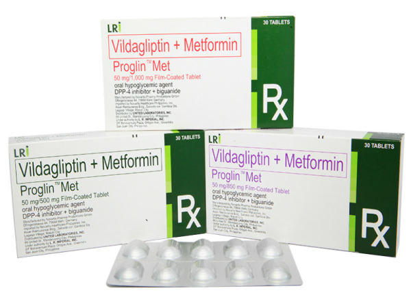 PROGLIN MET Vildagliptin 50/500mg 30 Tablets – Think Health